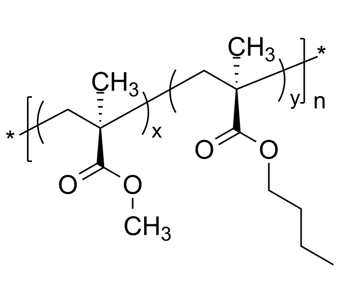 Poly(methyl methacrylate–co–n-butyl methacrylate), random - isotactic