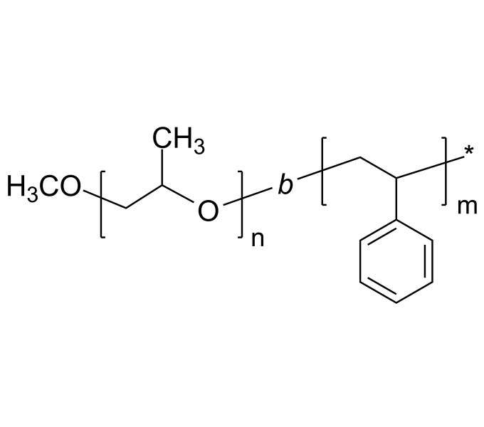 Poly(propylene oxide)-b-poly(styrene)