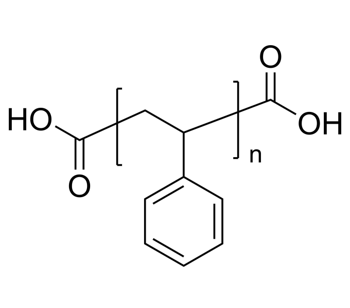 Poly(styrene), α,ω-bis(carboxy)-terminated; by anionic polymerization