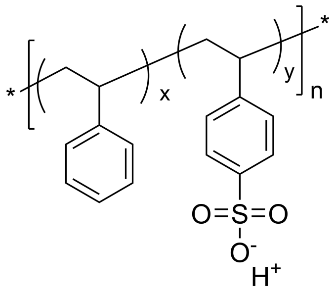 Poly(styrene–co–4-styrene sulfonic acid)