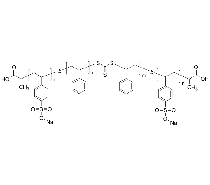 Poly(4-styrene sulfonic acid sodium salt)-b-poly(styrene)-b-poly(4 ...