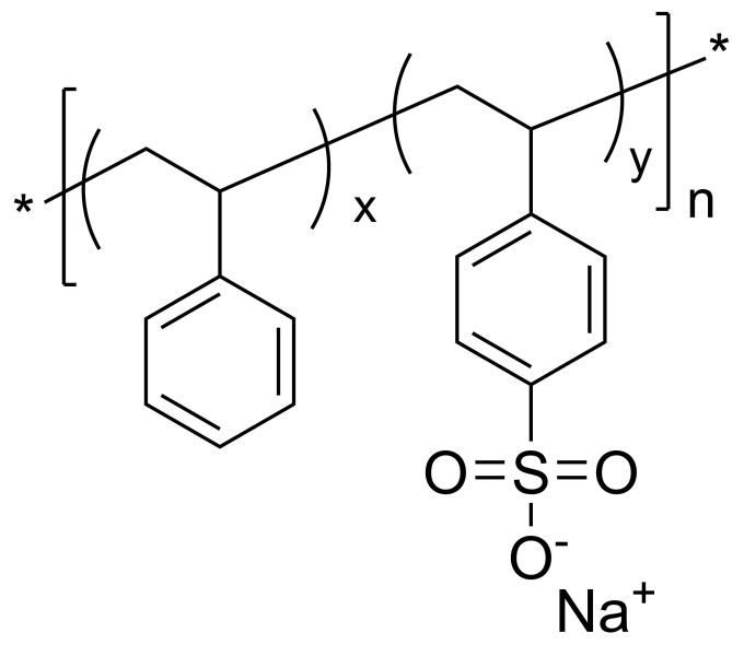 Poly(styrene–co–4-styrene sulfonic acid sodium salt)