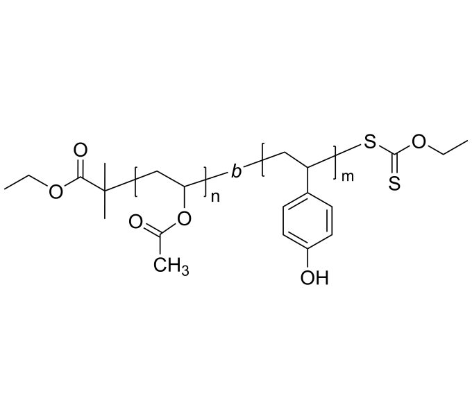 Poly(vinyl acetate)-b-poly(4-hydroxystyrene)