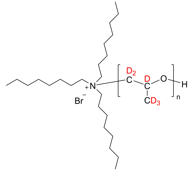 Deuterated Poly(propylene oxide-d6), α-(tris-N-octylammonium bromide ...