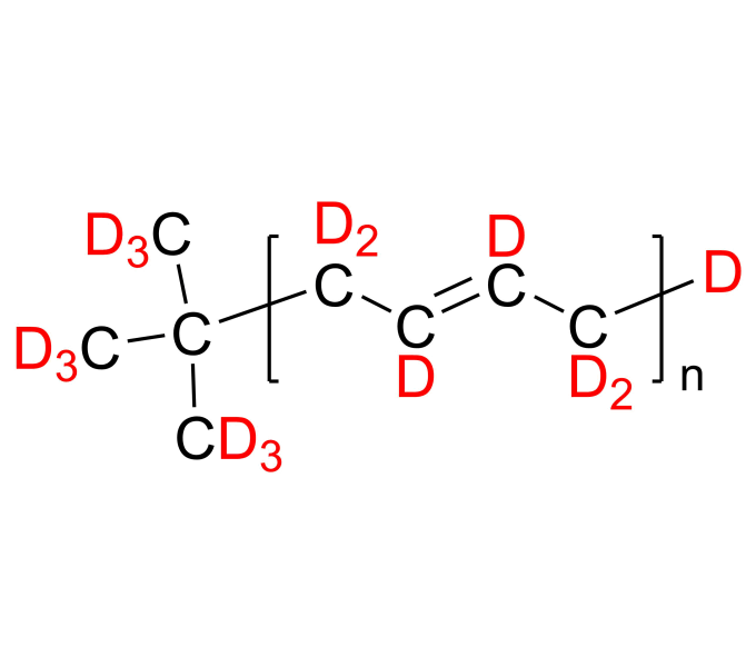 Deuterated Poly(1,4-butadiene-d6), end-groups are deuterated